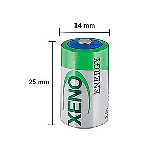 YICUAA XL-050F Lithium Battery 1200mah ER14250 3.6V 1/2AA Lithium Standard Battery Button, 5 Pack