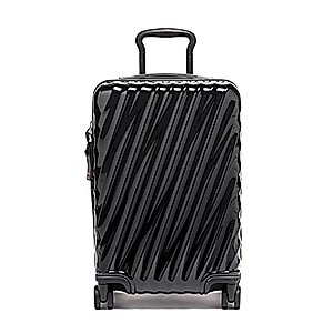 TUMI 19 Degree International Expandable 4-Wheel Carry On - Hard Shell Carry On Luggage - Rolling Carry On Luggage for Plane & International Travel - Black