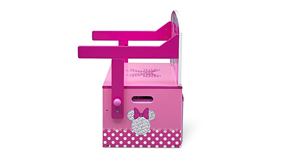 Kids Disney Minnie Mouse Activity Bench - Convertible & Storage