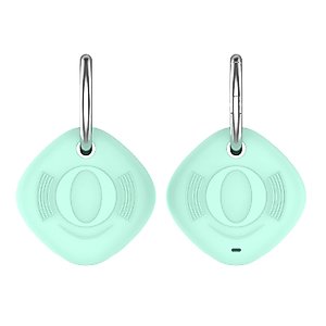 TenCloud Keychain Cases Compatible with Samsung Galaxy SmartTag SmartTag Plus Silicone Durable Key Ring Case for Galaxy SmartTag (Teal)
