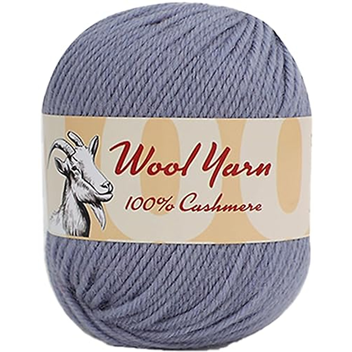 100% Cashmere Wool Yarn (Pack of 10) by Yonkey Monkey 500gr Imported Knitting Crochet (Light Gray 14)