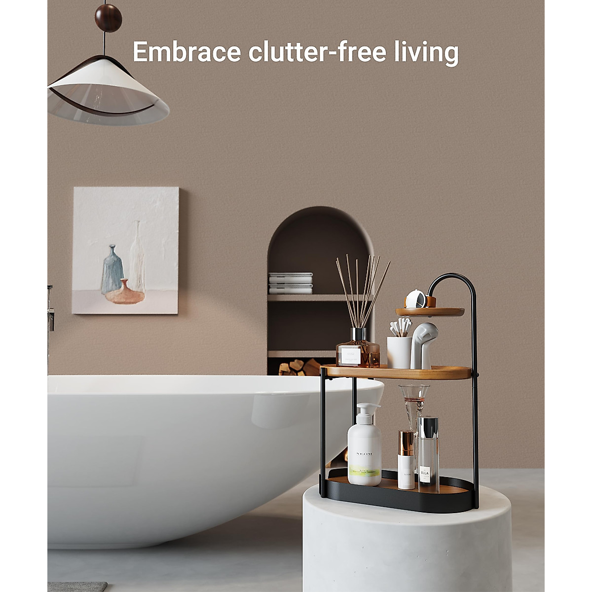 STARWARE 3 Tier Bathroom Organizer Countertop, Makeup Organizer Countertop for Vanity Storage & Home Decor, Exquisite Jewelry and Perfume Organizers for Dresser, Coffee Bar Organizer