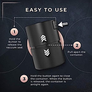 Lash Glue Holder Storage Container For Eyelash Extensions Adhesive & 100 Mascara Brushes | Vacuum Sealed Airtight Jar/Tank/Box/Bottle | Professional Lash & Nail Salon Supplies & Accessories