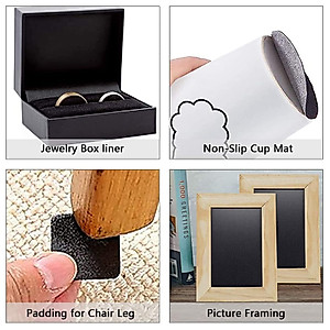 BENECREAT 15.7x78.7" Self-Adhesive Felt Fabric Yellow Shelf Liner for Festival Decor Cup Mat Making and Jewelry Box Decoration, 1mm Thick