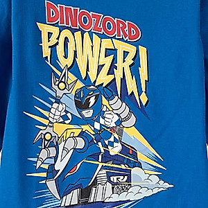 Power Rangers Red Ranger Zach Blue Ranger Toddler Boys 3 Pack T-Shirts Red/Blue/Gray 5T