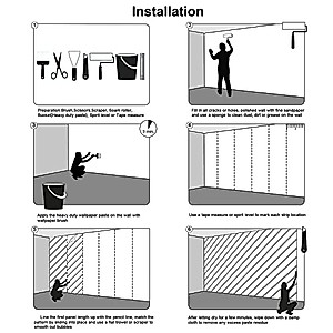 3D Abstract Gray Marble Wall Murals, Modern Stylish Curved Lines Mural Wallpaper, Wall Decal Light Texture Easy Care Apply to Bathroom Kitchen Dining Room（118"W x 82.7"H）