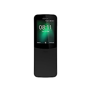 Nokia 8110 (2018) Dual-SIM 4GB Factory Unlocked Smartphone (Black) - International Version