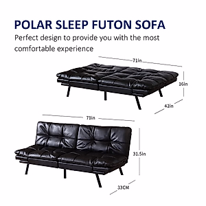 WYKDD Sofa Bed Linen Memory Foam Couch Convertible Love Seat for Compact Living Spaces Offices Apartments