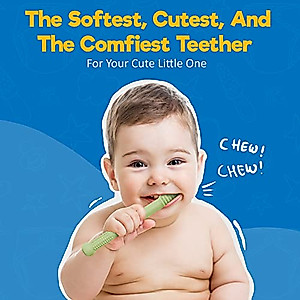 BABYSKIT Flexible Hollow Teething Tubes for Infants - Easy to Hold and Clean Teething Straws for Babies, Safe Hallowed Teething Tube for Babies Quality Teething Tubes for Babies 6-12 Months (4 Tubes)