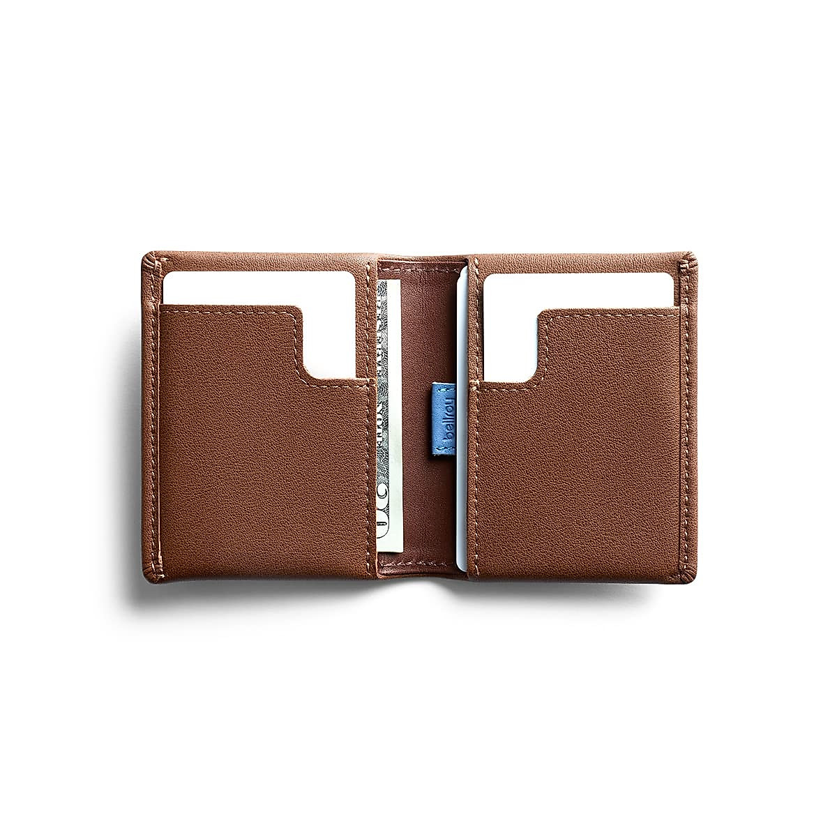 Bellroy Slim Sleeve, slim leather wallet (Max. 8 cards and bills) - Hazelnut