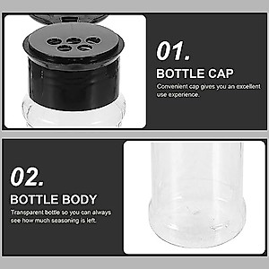 Salt Shaker 15pcs Salt and Pepper Shaker Empty Condiment Dispenser Kitchen Seasoning Bottle Container with Sifter Cap for Home Restaurant Salt and Pepper Shakers