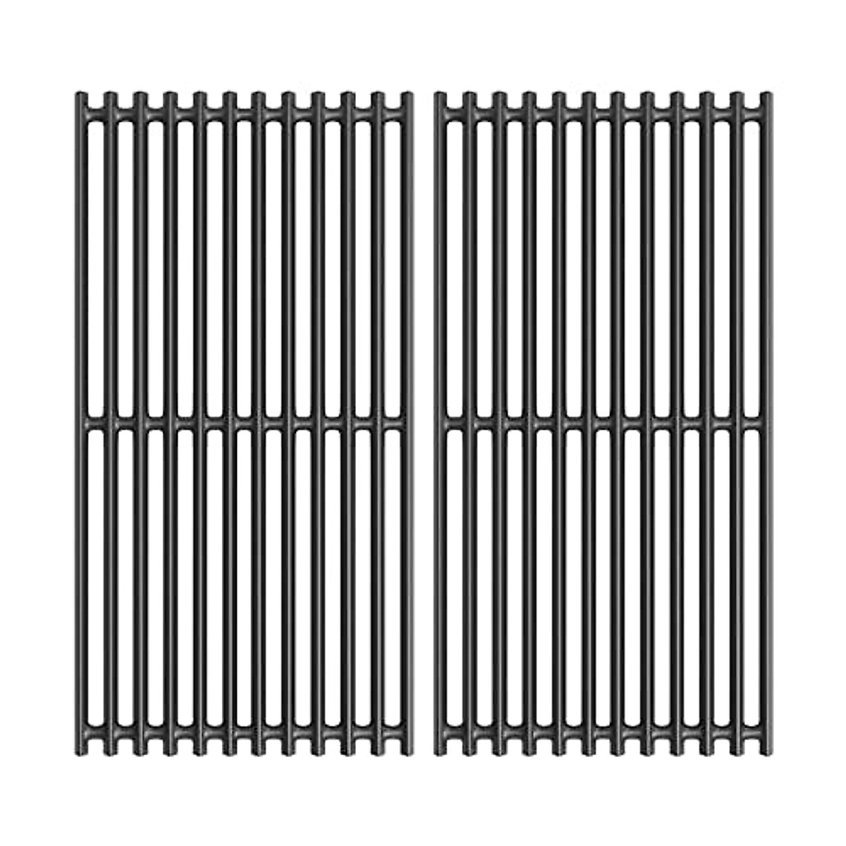 BBQ-PLUS Cooking Grates for Charbroil Commercial TRU-Infrared 2 Burner 463644220 463632320 463642316 463675016 463644220 G369-0030-W2,Cast Iron Grill Grids Replacement Parts for Charbroil,2 Pack