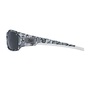 Caterpillar Men's Coffer Polarized Sunglasses Rectangular, Matte Camo, 63 mm