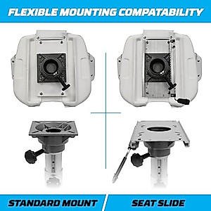 Wise 8WD1007-3-710 Captains Chair with Cushions and Mounting Plate, White