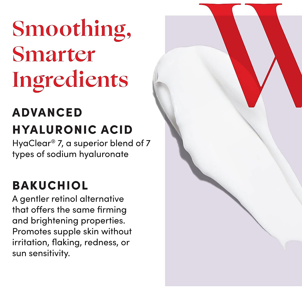 Womaness Overnight Magic Night Face Cream - Anti Aging Night Cream & Menopause Moisturizer - Hydrating Hyaluronic Acid Moisturizer & Bakuchiol Retinol Alternative for Fine Lines & Wrinkles (1.7oz)