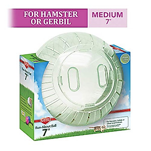 Kaytee 7" Moon Glow Run-About Exercise Ball For Pet Hamsters & Gerbils