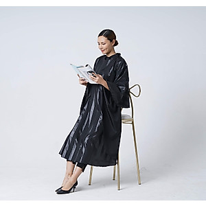 SMARTHAIR Professional Salon Cape Polyester Barber Cape Hair Cut Cape,54”x62”,Black,C035001C