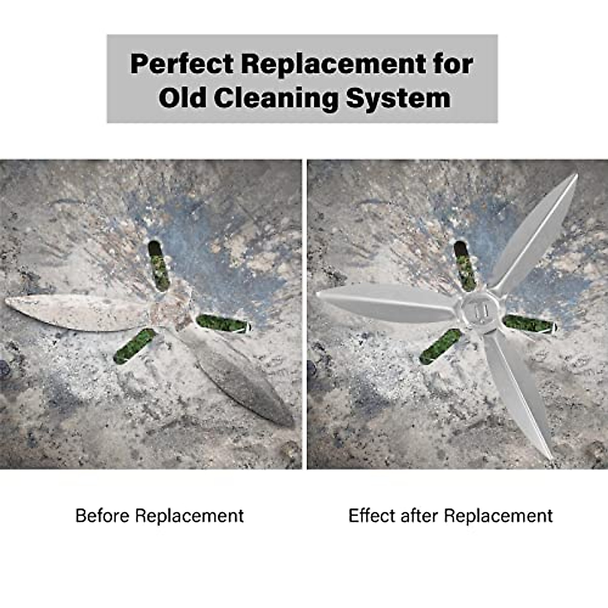 Lsshao 22-1/2-Inch One-Touch Cleaning System Kit for Weber Kettle Grills, 7444 Weber Charcoal Grill Replacement Parts, Silver