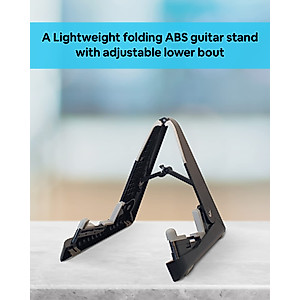 Journey Instruments Collapsible Guitar Stand – JTZJ002 Lightweight Stand for Guitars – Folding ABS Guitar Stand Fitting Any Size Guitars