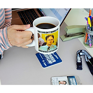 Silver Buffalo The Office Dwight Schrute Undivided Attention Ceramic Mug | Holds 20 Ounces