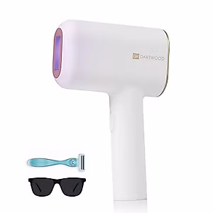 Dartwood IPL Hair Removal Device- Laser Hair Removal for Women - with 5 Adjustable Energy Levels and Cooling Mode (White, 1 Pack)