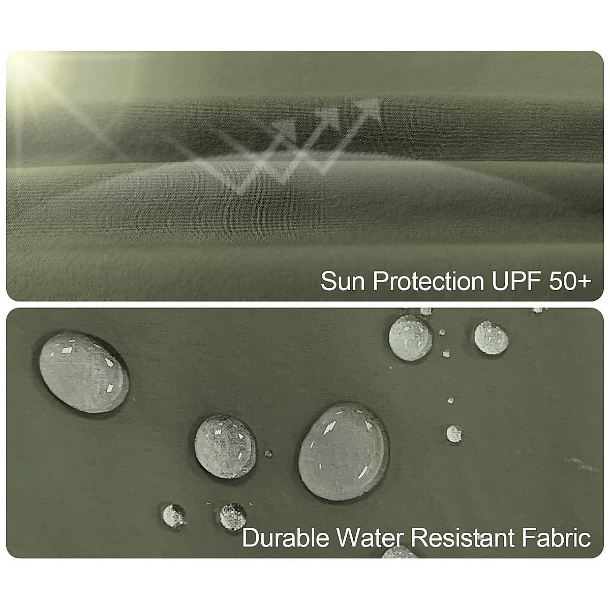 VAYAGER Men's Hiking Cargo Shorts Lightweight Multi Pocket Casual Outdoor Travel Shorts for Fishing Camping (Army Green-3XL)