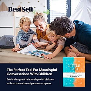 BestSelf Little Talk Deck - Kids Conversation Cards for Families with 50 Prompts