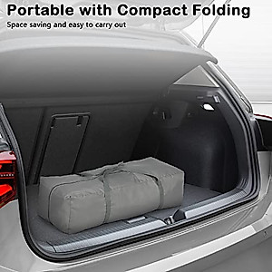 JOYMOR Baby Bedside Sleeper, Extra Large Bed Side Bassinet, Pack n Play Convert Playpen, Quick Foldable Travel Bassinet Bed, with Toy, Wheels & Brake, Carry Bag for Boys Girls