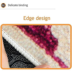 Magic Guitar Music Rug 3x5ft Rock Music Rug For Living Room Living Room Decoration Flannel Fluffy Bedroom Large Area Rug Indoor Retro Floor Rug Suitable for Living Room, Kitchen, Hallway, Etc.