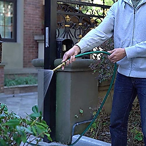 ORGRIMMAR 1/2" Outdoor Garden Hose for Lawns, Boat Hose, Flexible and Durable, No Leaking, Solid PVC Fitting for Household (15FT, Green)