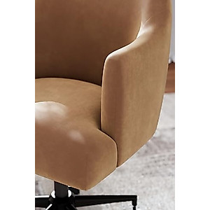 Signature Design by Ashley Austanny Home Office Desk Chair, 23" W x 23" D x 34" H, Light Brown