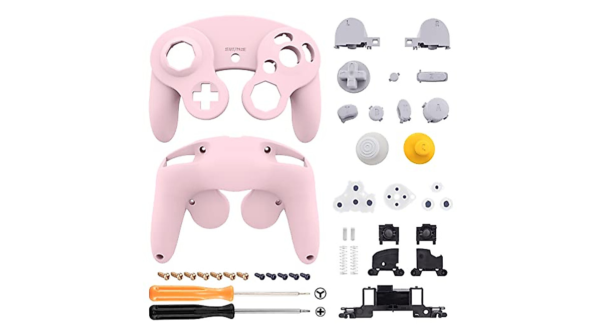 eXtremeRate Cherry Blossoms Pink Faceplate Backplate for Nintendo ...