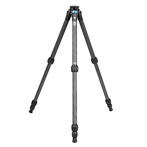 SIRUI AM-254 Carbon Fiber Camera Tripod, 47" Lightweight Compact Travel Tripod, 4-Section Legs, Twist Locks, Steel Spikes, Loads up to 26.5lbs/12kg