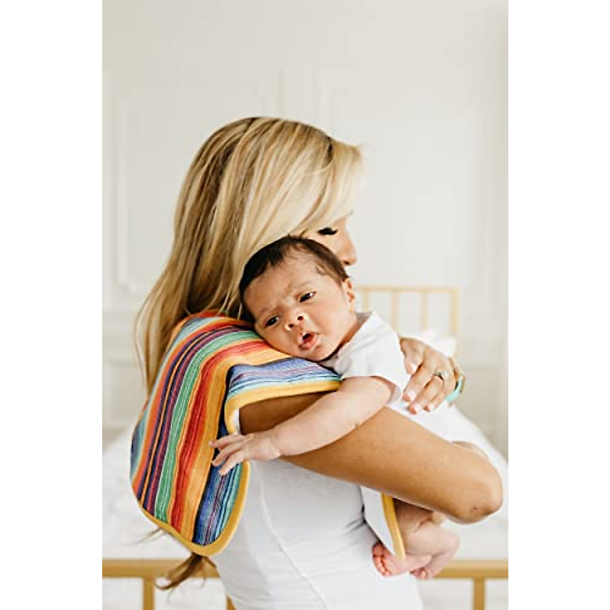 Copper Pearl Baby Burp Cloth Large 21''x10'' Size Premium Absorbent Triple Layer 3-Pack Gift Set “Westyn