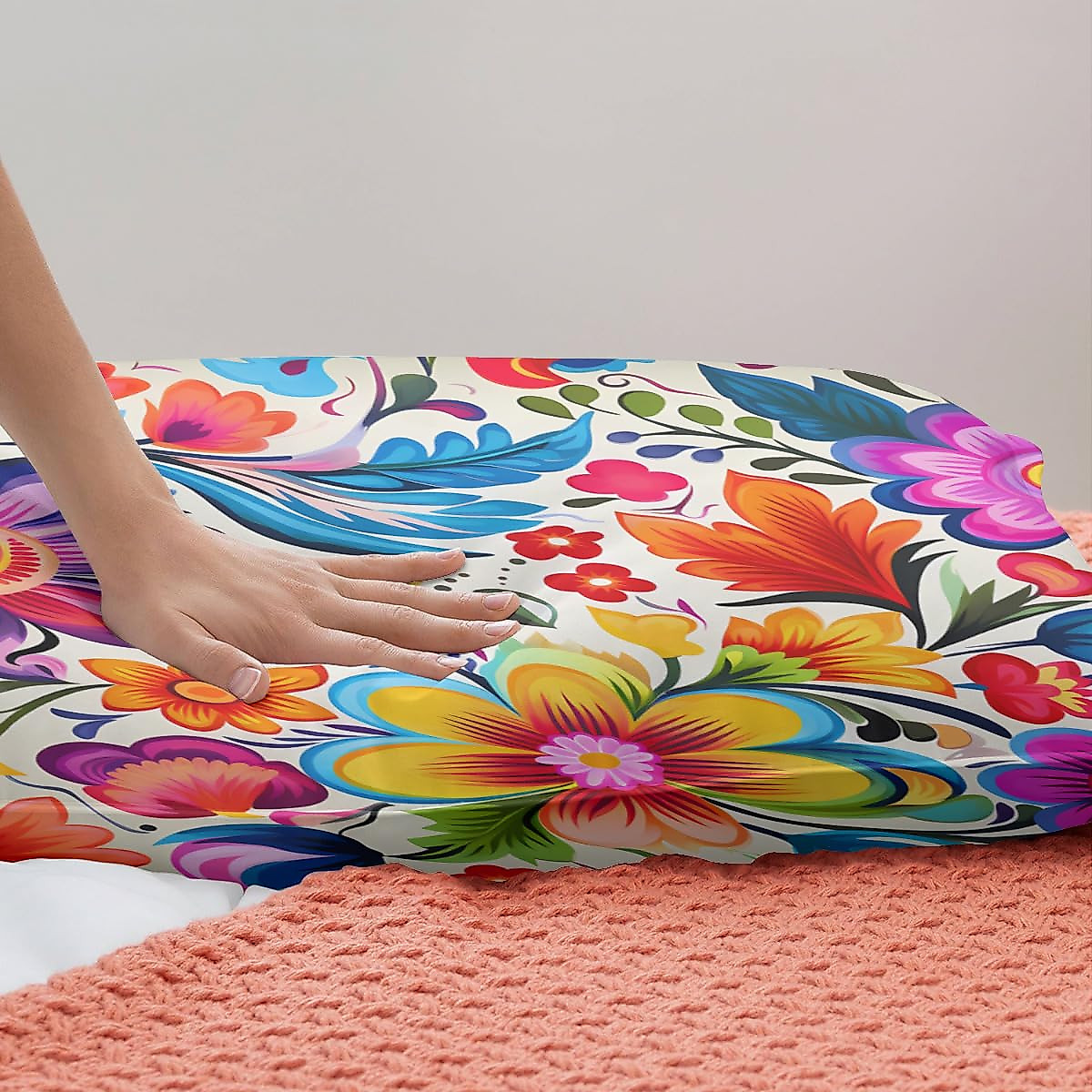 Bohemian Double Bed Duvet Set - 3 Pieces | Various Sizes | Soft & Breathable | Durable Hidden Zipper | High Density Wash | Unisex & All-Season Full 79x90 Inch