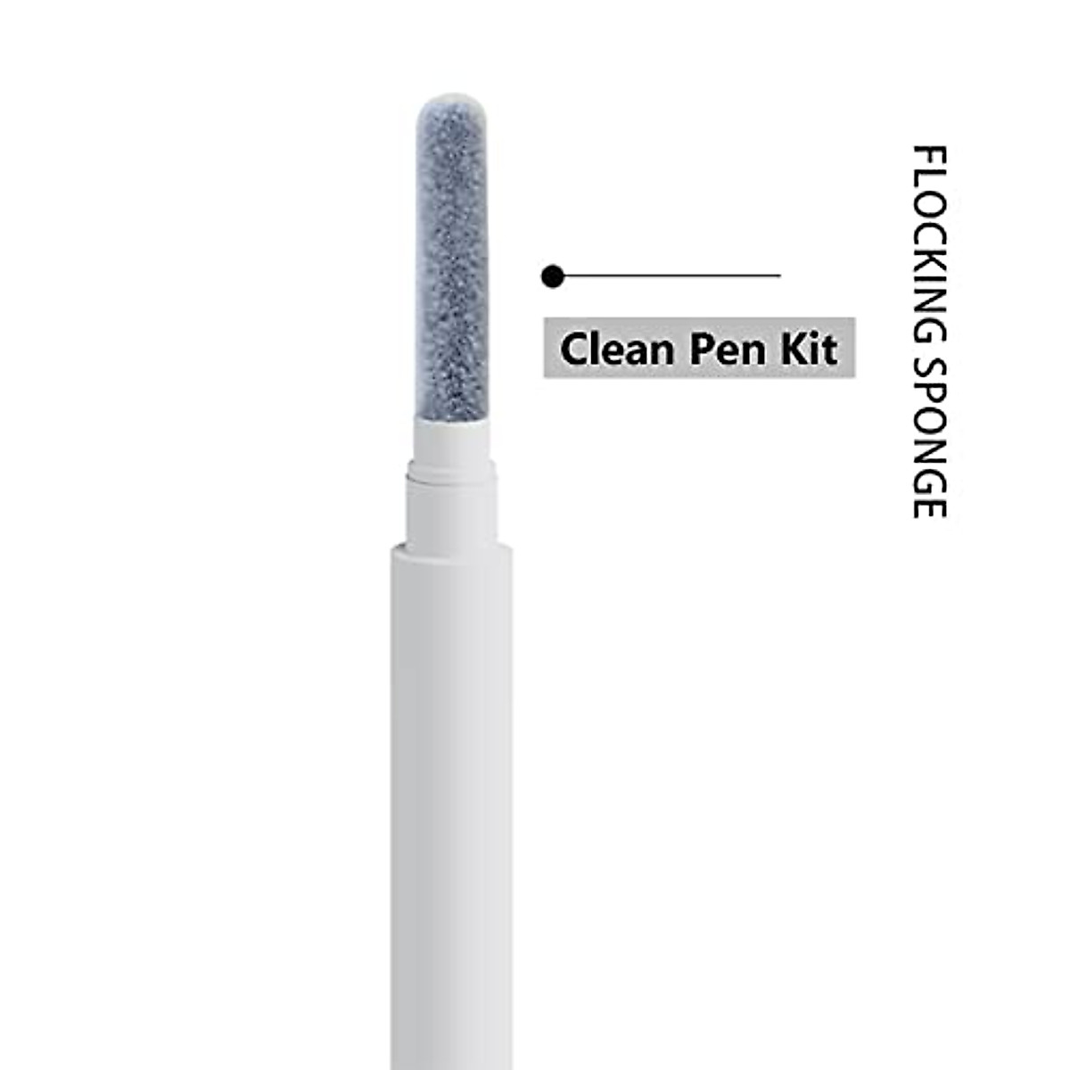 ToneGod Earbuds Cleaning Pen Fits for Airpods Pro 1 2 3 Multi Cleaner Kit Soft Brush for Bluetooth Earphones Case Compact Portable Multifunctional Cleaning Kit (White)