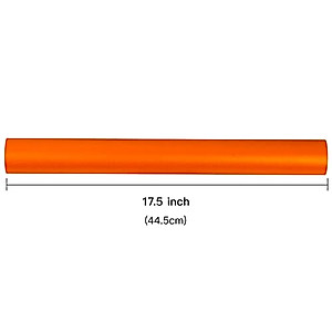 RUSPEPA Orange Matte Wrapping Paper - Solid Color Pearly - luster Paper Perfect for Wedding, Birthday, Christmas, Baby Shower -17.5 Inches X 32.8 Feet