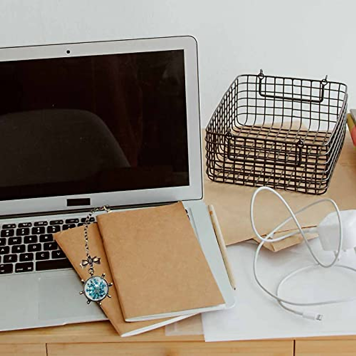 Eiffel Tower Glow Bookmark, Metal Bookmark with Chain, Vintage Bookmark with Snowflake for Teachers Students Mother Father Gifts