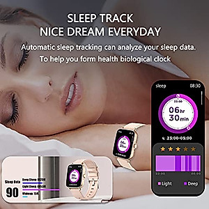 Smart Watch (Answer/Make Call), 1.7" Smartwatch Fitness Tracker for Android and iOS Phones with Heart Rate Sleep Tracking, 28 Sport Modes, Blood Oxygen, Ai Voice Control,Fitness Watch for Women Men