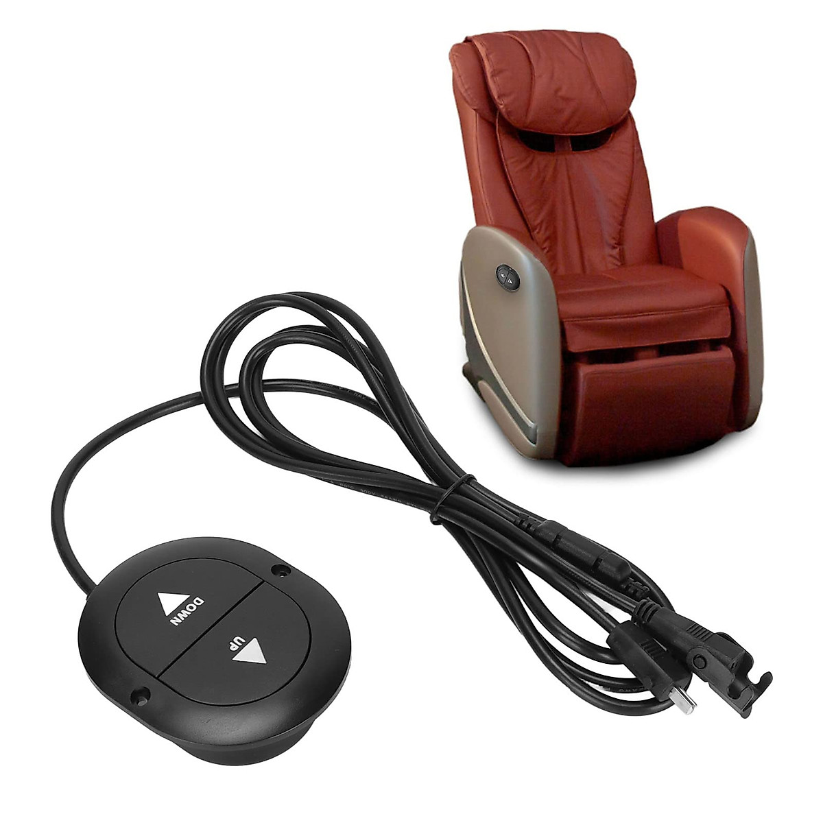 TOPINCN Power Recliner Control, Electric Chair Control with 2 Buttons Recliner Replacement Parts Recliner Hand Control Lift Chair Power Recliner