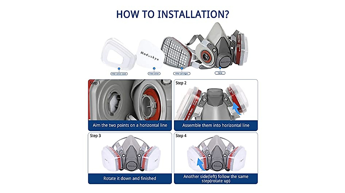 MODUSKYE Reusable Respirator - Safe & Comfortable Protection