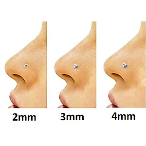 DesignedDazzle Small 2mm Height Magnetic Nose Stud