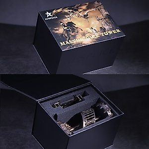 AUSPDICE Dice Rolling Tower and Tray Retro Castle Mold Color for Tabletop Games, D&D and RPG Games (Bronze Color)