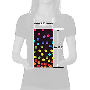 American Greetings 10" Small All-Occasion Goodie Bags, Rainbow Confetti (12-Count)