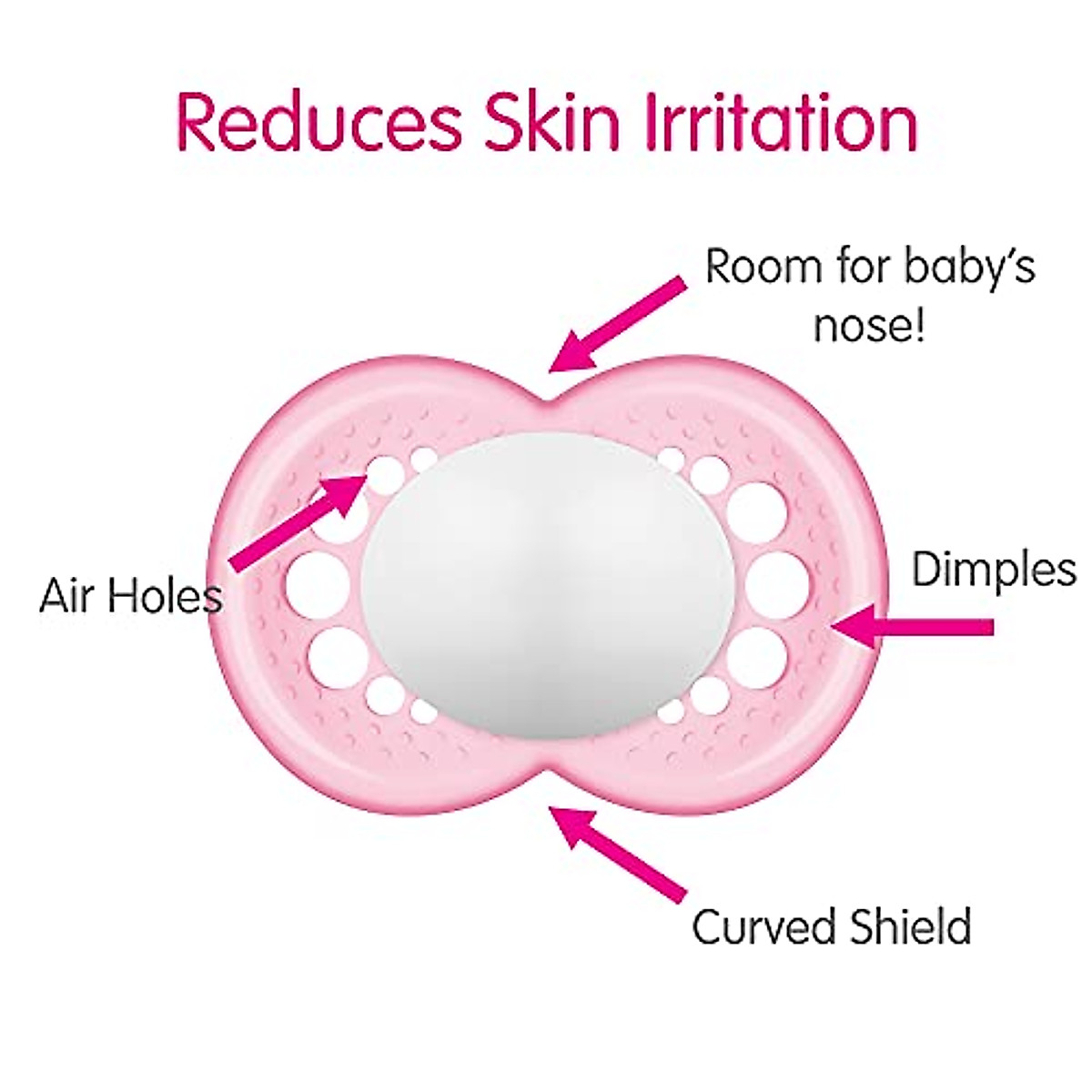 MAM Original Matte Pacifier (1 Sterilizing Pacifier Case), Pacifiers 6 Plus Months, Unisex Baby Pacifier, Best Pacifiers for Breastfed Babies, Sterilizing Storage Case, 6-16 Months (Pack of 2)