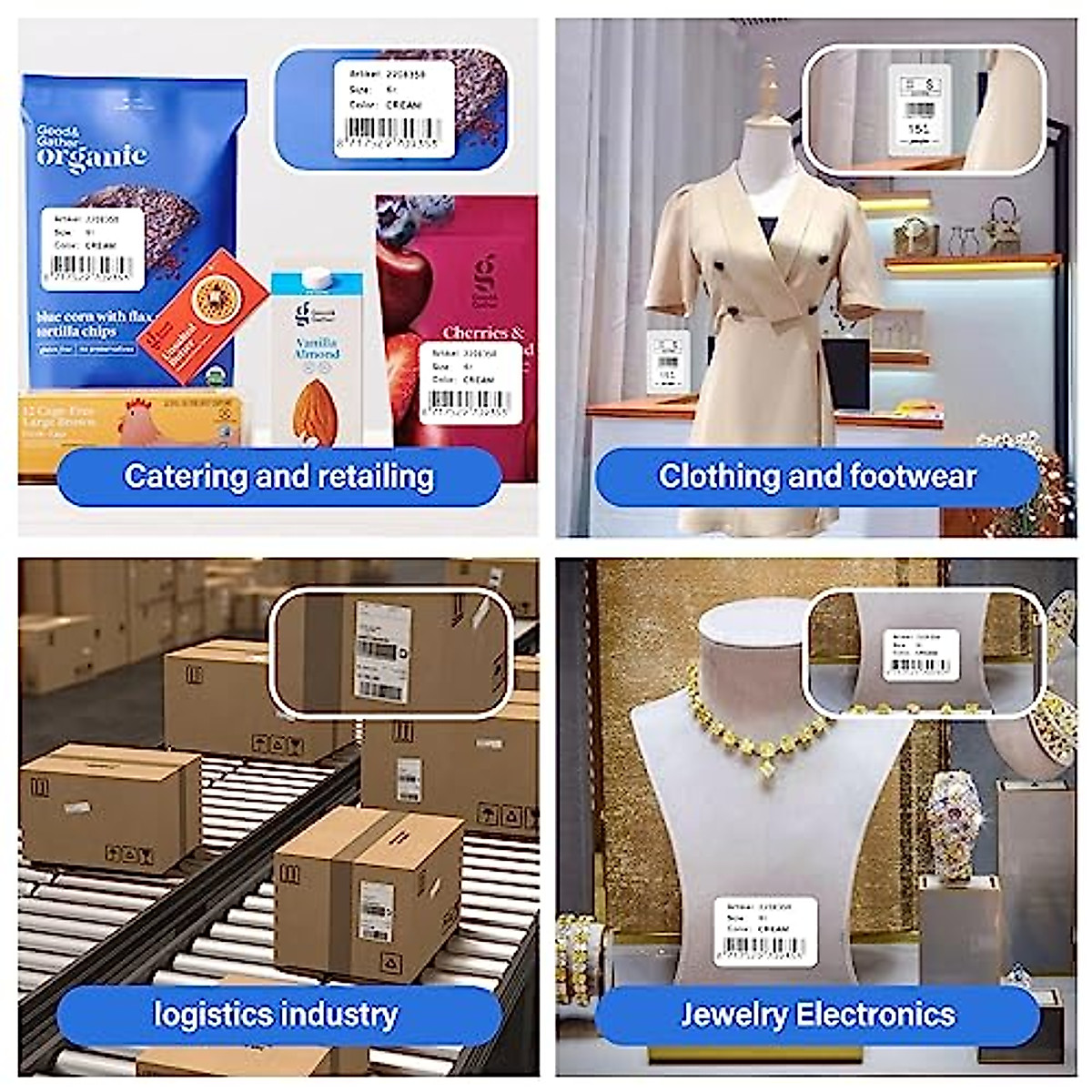 4.33" x 1476' (110mm X 450m) Thermal Transfer Wax Resin Ribbon for Label Tag Barcode Printing for Zebra,TEC,DATAMAX,etc