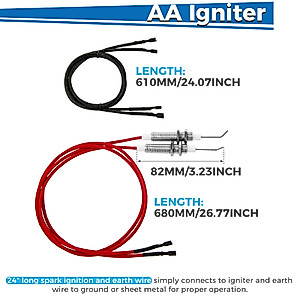 ETERMETA Grill Igniter, Spirit Ignitor Replacement, Push Button Control Switch Ignition with Sparkers for Gas Grill