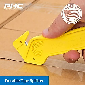 Pacific Handy Cutter EBC1 Concealed Safety Cutter, Safe and Efficient Cutting for Shrink Wrap, Stretch Wrap, Cardboard, Tape, Plastic Straps, and much more