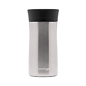Contigo Unisex's Pinnacle Autoseal Thermobecher, Edelstahl-Reisebecher, Isolierbecher, auslaufsicher, Kaffeebecher to Go, Travel Mug mit Easy-Clean-Deckel, BPA-frei, 300 ml, Stainless Steel