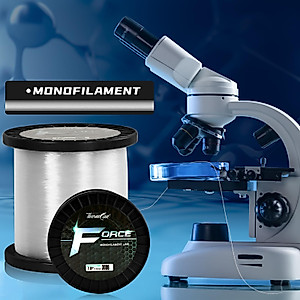 ThornsLine Force Monofilament Fishing Line - Superior Mono Leader Materials - Exceptional Strength Nylon Fishing line 2-100lb, Abrasion Resistant Mono Line